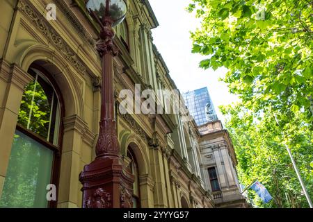 Facade of the Supreme Court of Victoria building, built between 1874 ...