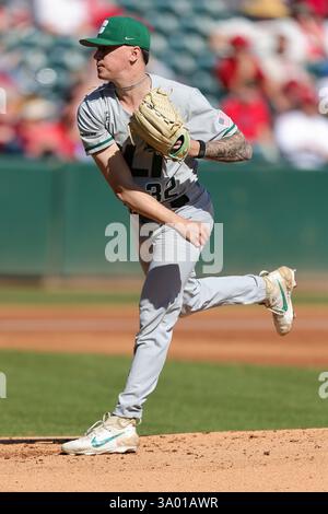 Charlotte 49ers pitcher Blake Gillespie (32) during an American ...