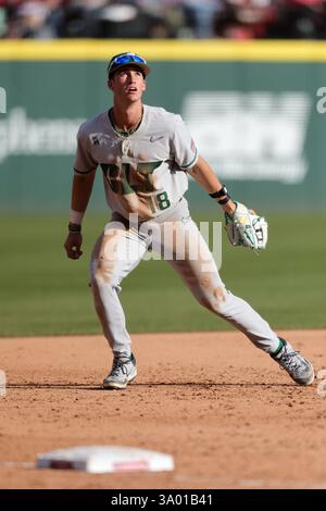 Charlotte 49ers Dawson Bryce (18) running the bases during an American ...