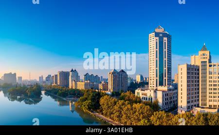Urban Environment of Haohe Scenic Area, Nantong City, Jiangsu Province ...
