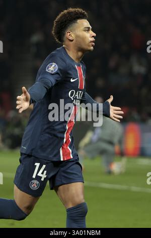Desire Doue of PSG celebrates his goal during the UEFA Champions League ...