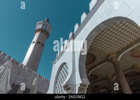 Outside view architecture details of Touba Mosque in Touba Senegal ...