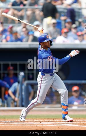 New York Mets' Jose Siri scores on a single by Juan Soto during the ...