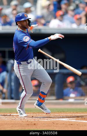 New York Mets' Jose Siri in action during a baseball game against the ...
