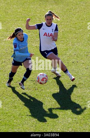 Manchester City's Yui Hasegawa (left) during the Women's FA Cup fourth ...