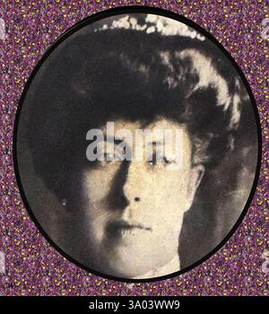 A historic photograph of Queen Maud of Norway, also known as Dronning ...