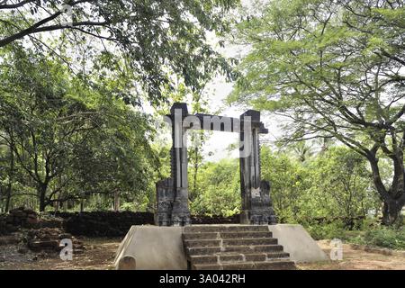 Gate of palace adil shah in, Old Goa, India, Asia Stock Photo - Alamy