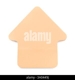 One color paper arrow isolated on white Stock Photo - Alamy