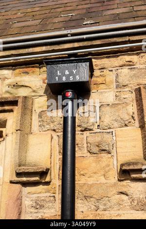 Lancashire and Yorkshire Railway initials ad date of 1855 on a ...