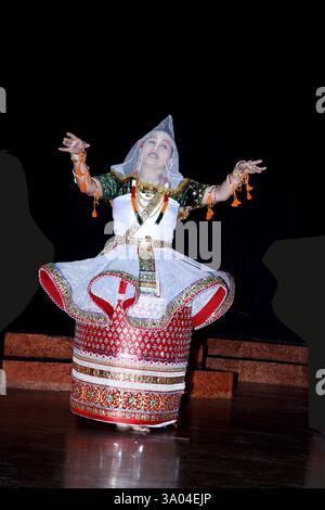 Manipuri folk dance raslila Manipur India Indian folk dance Stock Photo ...