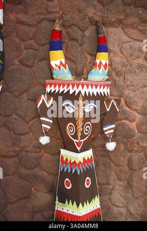 Decorative mask from North East Zone of India Stock Photo - Alamy