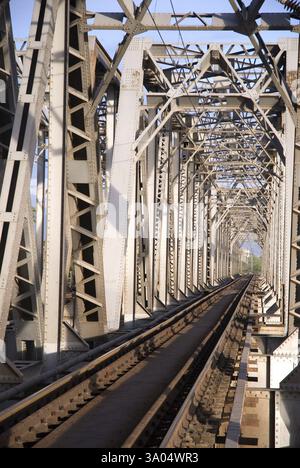 Railway bridge on diva vasai route, Maharashtra, India, Asia Stock ...