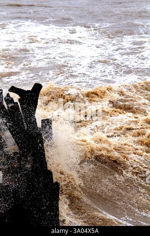 High tide of destruction, India, Asia Stock Photo - Alamy