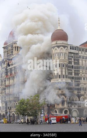 Taj Mahal Hotel, fire brigade, 2008 Mumbai attack, terrorist attack ...