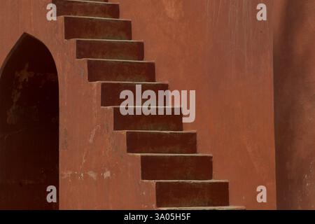 Steps of Jantar Mantar, 1725 AD, New Delhi, India, Asia Stock Photo - Alamy