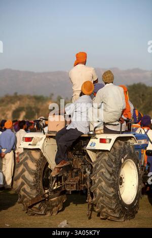 People watching stunts Nihangs Sikh warrior, Consecration perpetual ...
