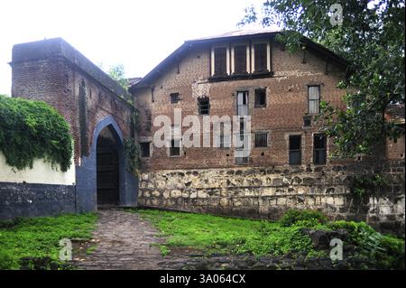 Old bricks wall wada house at wai satara Maharashtra India Asia Stock ...