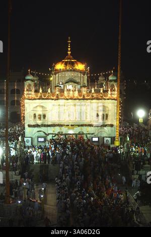 Illuminated Sachkhand Saheb Gurudwara for 300th year of Consecration of ...
