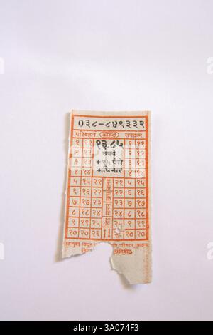 BEST public transport bus Ticket Local Rs. 3.85 paisa Bombay Mumbai ...