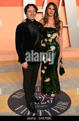 Sergey Brin, Gerelyn Gilbert-Soto attend the 11th Breakthrough Prize ...