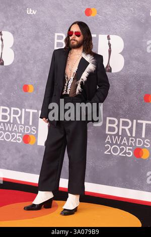 Jared Leto attends The BRIT Awards 2025 at Intercontinental Hotel London at The O2 on March 01 ...