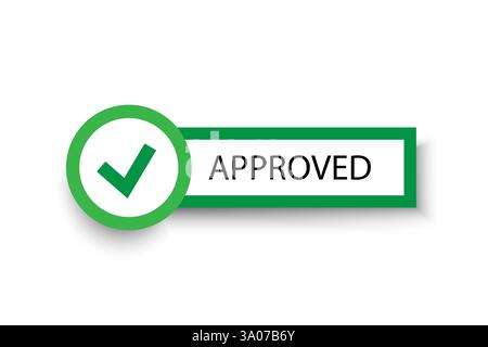 Green tick confirmation symbol icon set with fill and stroke. Green ...