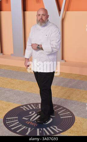 Evan Funke attends the 2025 Vanity Fair Oscar Party at Wallis Annenberg ...
