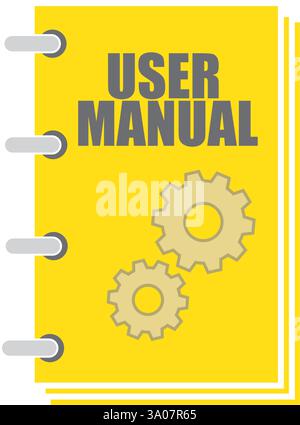 Open book, notebook. User manual icon – stock vector illustration, clip ...