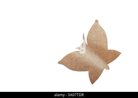 Paper cut Butterfly icon isolated on white background. Paper art style ...