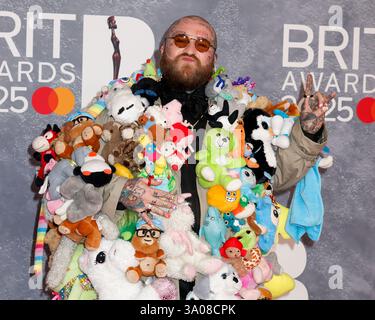 Teddy Swims attends The BRIT Awards 2025 at Intercontinental Hotel London at The O2 on March 01 ...