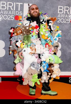 Teddy Swims attends the Brit Awards 2025 at the 02 Arena Featuring: Teddy Swims Where: London ...