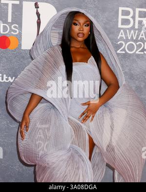 Whitney Adebayo attends The BRIT Awards 2025 at The O2 in Greenwich ...