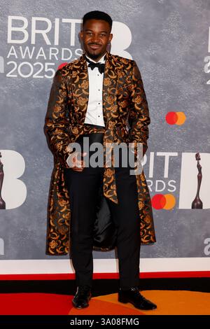 Nigel Kabvina attends The BRIT Awards 2025 at The O2 in Greenwich ...
