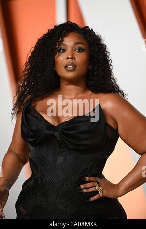 Lizzo attending the 2025 Vanity Fair Oscar Party Hosted By Radhika ...