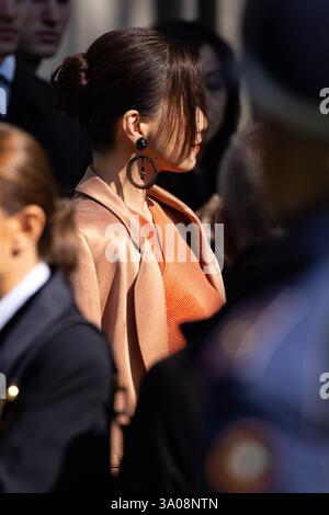 Charmaine Sheh is seen arriving at the Giorgio Armani fashion show ...