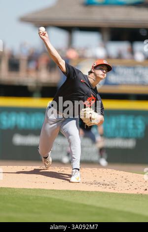 Detroit Tigers pitcher Jackson Jobe throws against the Chicago White ...