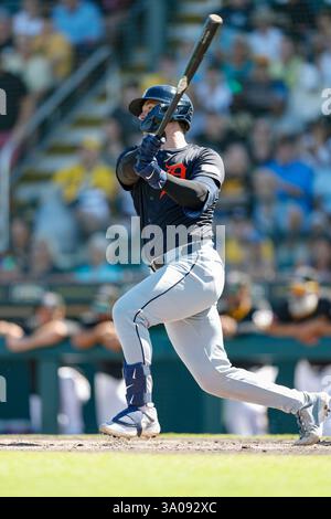 Detroit Tigers catcher Dillon Dingler throws from home plate to first ...