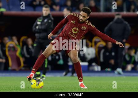 Olimpico Stadium, Rome, Italy - Devyne Rensch of AS Roma during Uefa ...