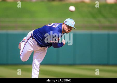 Texas Rangers pitcher Luke Jackson during a baseball game against the ...