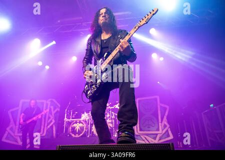 February 20, 2025: Queensrÿche guitarist Michael Wilton plays a concert ...