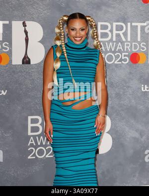 Kemi Rodgers attends The BRIT Awards 2025 held at The O2 Arena, London ...
