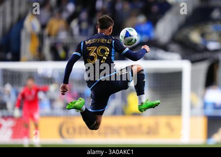 Philadelphia Union defender Frankie Westfield (39) during an MLS soccer ...