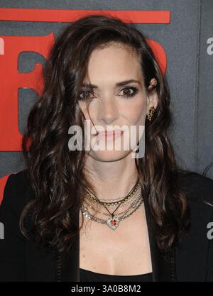 Winona Ryder arriving to the “Stranger Things 5’” world premiere held ...