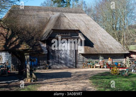 The Court Barn inside the Weald and Downland living museum. The BBC TV ...