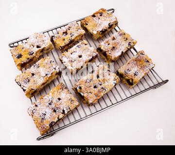 Cherry crumb cake a bakery Producrt Stock Photo - Alamy