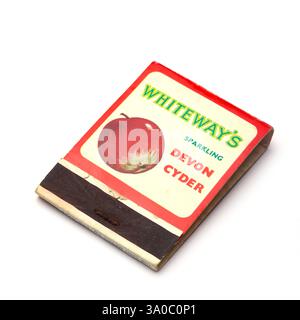 Whiteway's Devon Cider, 1960's matchbook matchbox Stock Photo - Alamy