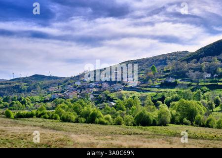 Balsemao river valley in Springtime. Serra de Montemuro, Montemuro ...