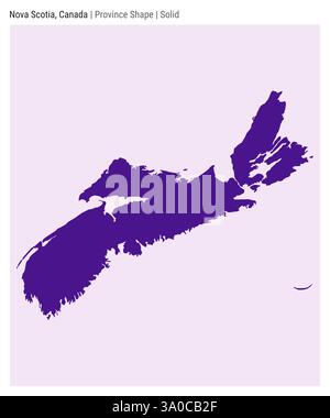 Nova Scotia, Maritime and Atlantic province of Canada, gray political map Stock Vector Image ...