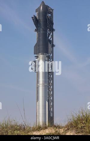 Boca Chica, USA. 03rd Mar, 2025. Most likely the scrubbed depress vent ...
