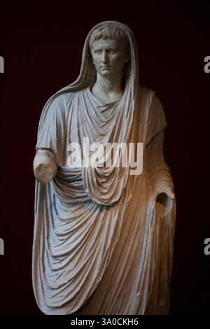 Via Labicana Augustus. Sculpture of the Roman Emperor Augustus (63BC ...